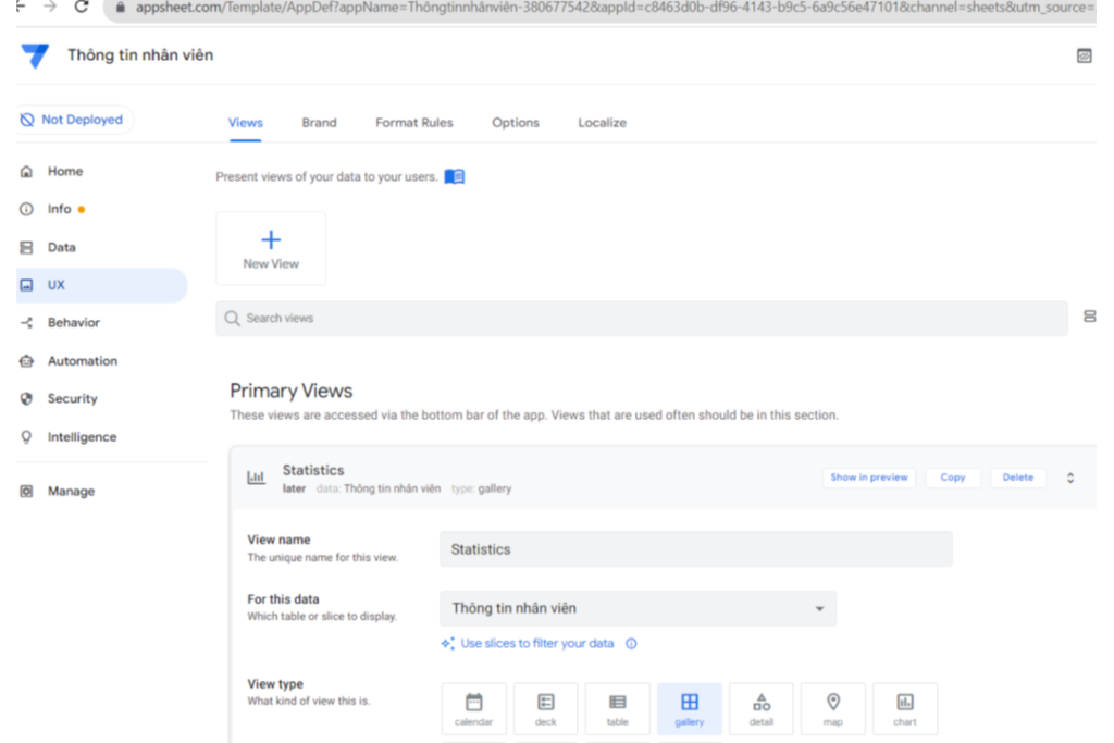 Google Appsheet căn bản - Hướng dẫn sử dụng Appsheet