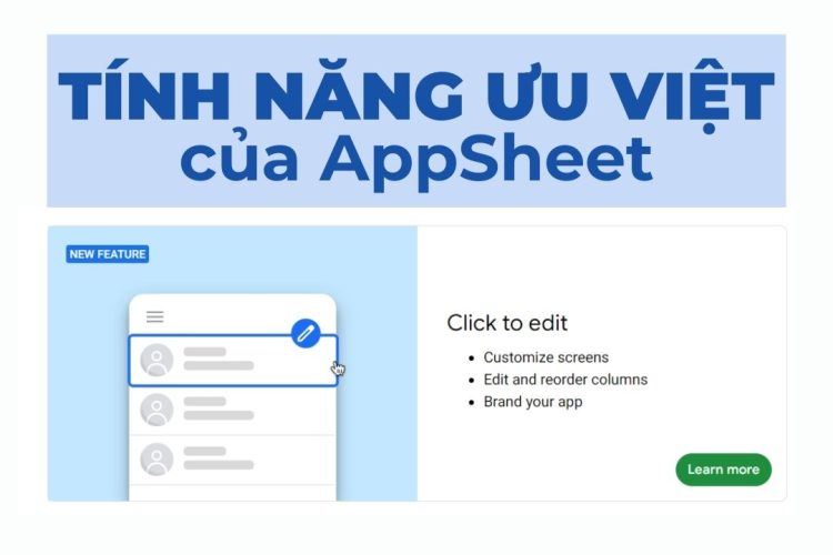 6 Tính Năng Của Appsheet Bạn Cần Biết - AppSheet